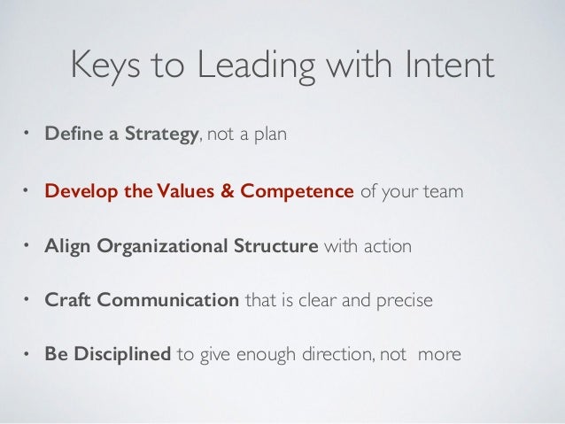 5 Keys to Lead with Intent