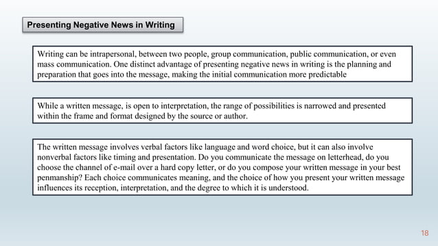 Communicating negative news | PPT