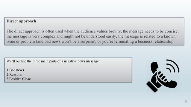 Communicating negative news | PPT