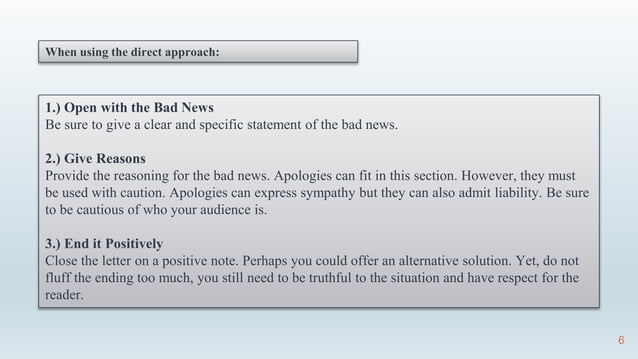 Communicating negative news | PPT