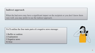 Communicating negative news | PPTX