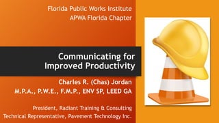 Communicating for Improved Productivity | PPTX