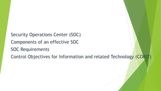 Communicating SOC Status | PPTX | Operating Systems | Computer Software ...