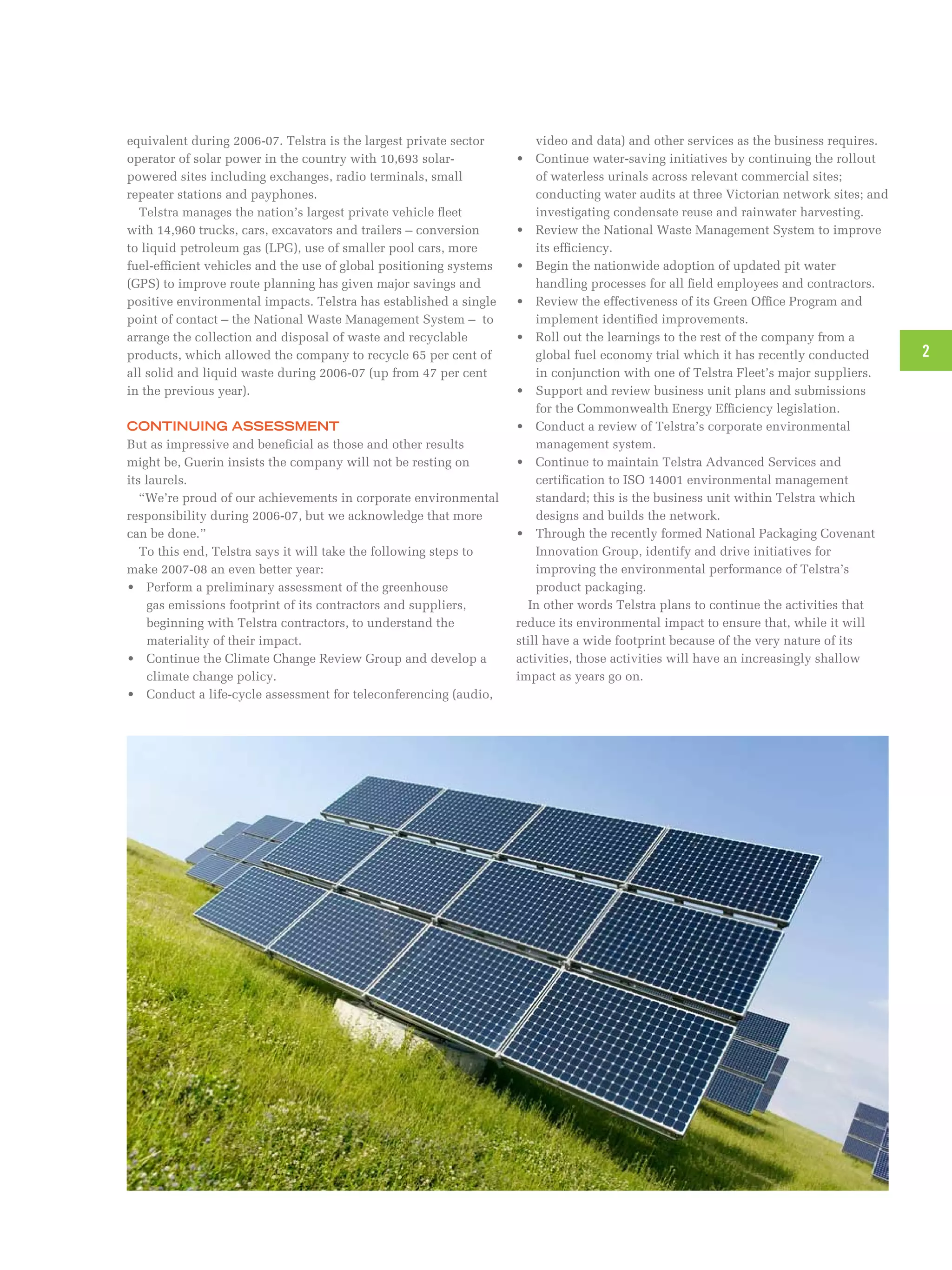 Communicating The Message Telstra & The Environmentpdf | PDF