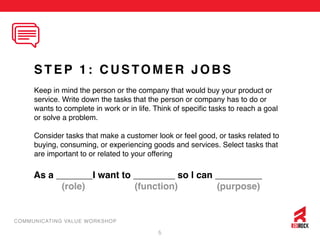 Communicating Value Workshop | PPT