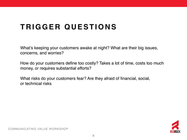 Communicating Value Workshop | PPT