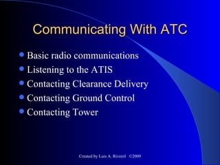 Communicating With Atc Iii | PPT