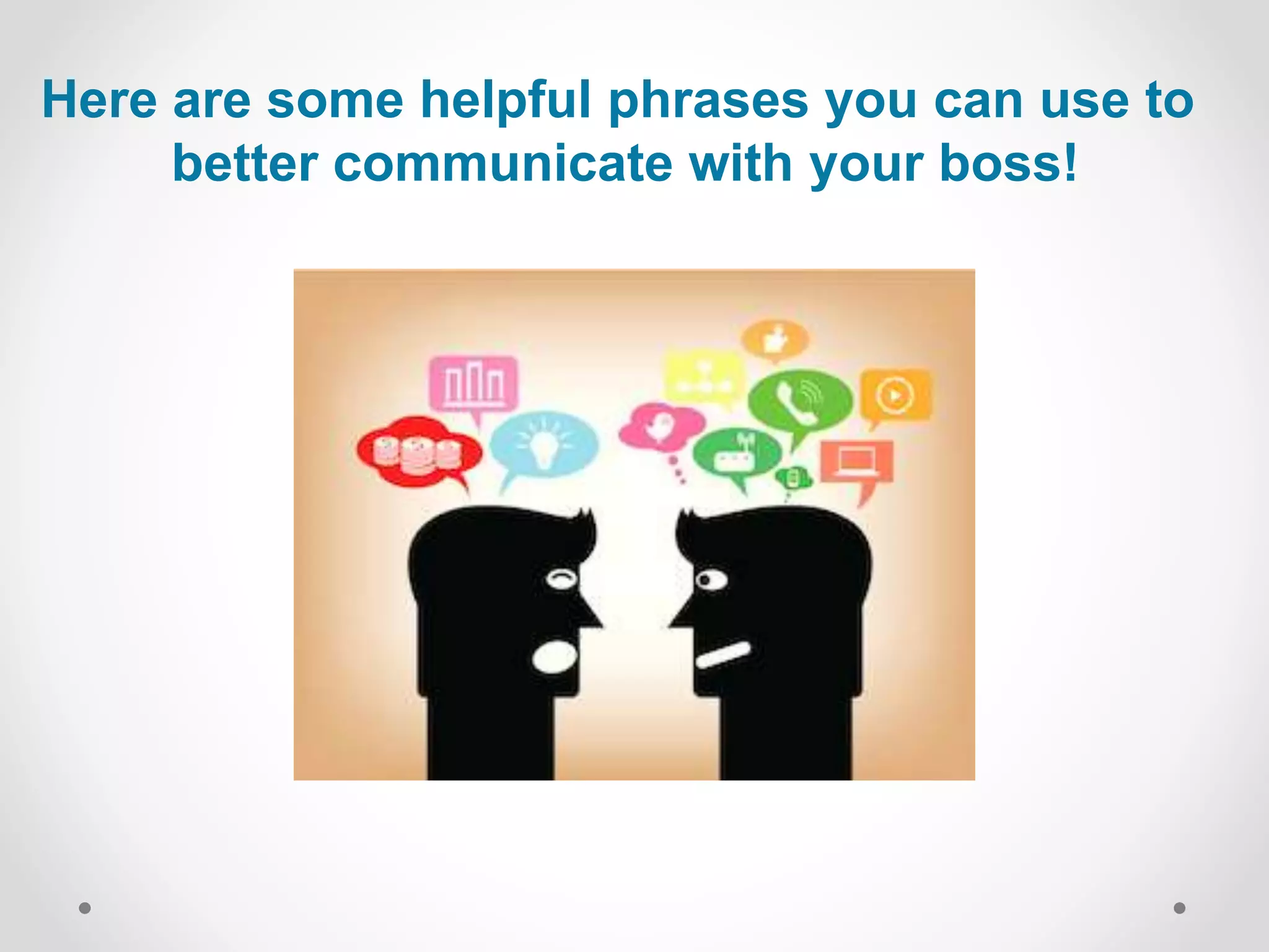 Business English: Communicating with your Boss | PPTX