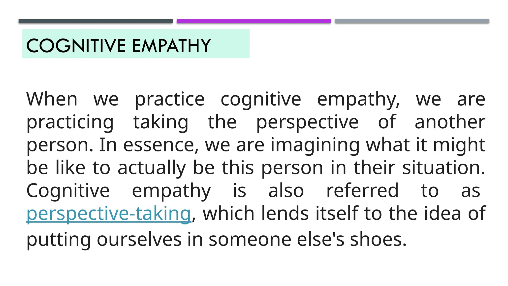 THE COMMUNICATING WITH EMPATHY-HELP PEOPLE TO MAKE MEANINGFUL ...