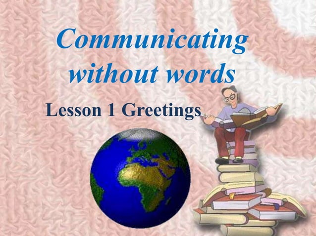 Communicating without words for e4 | PPTX