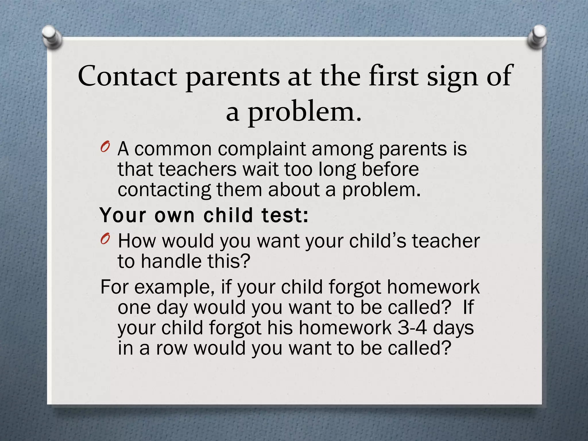 Communicating with parents | PPT