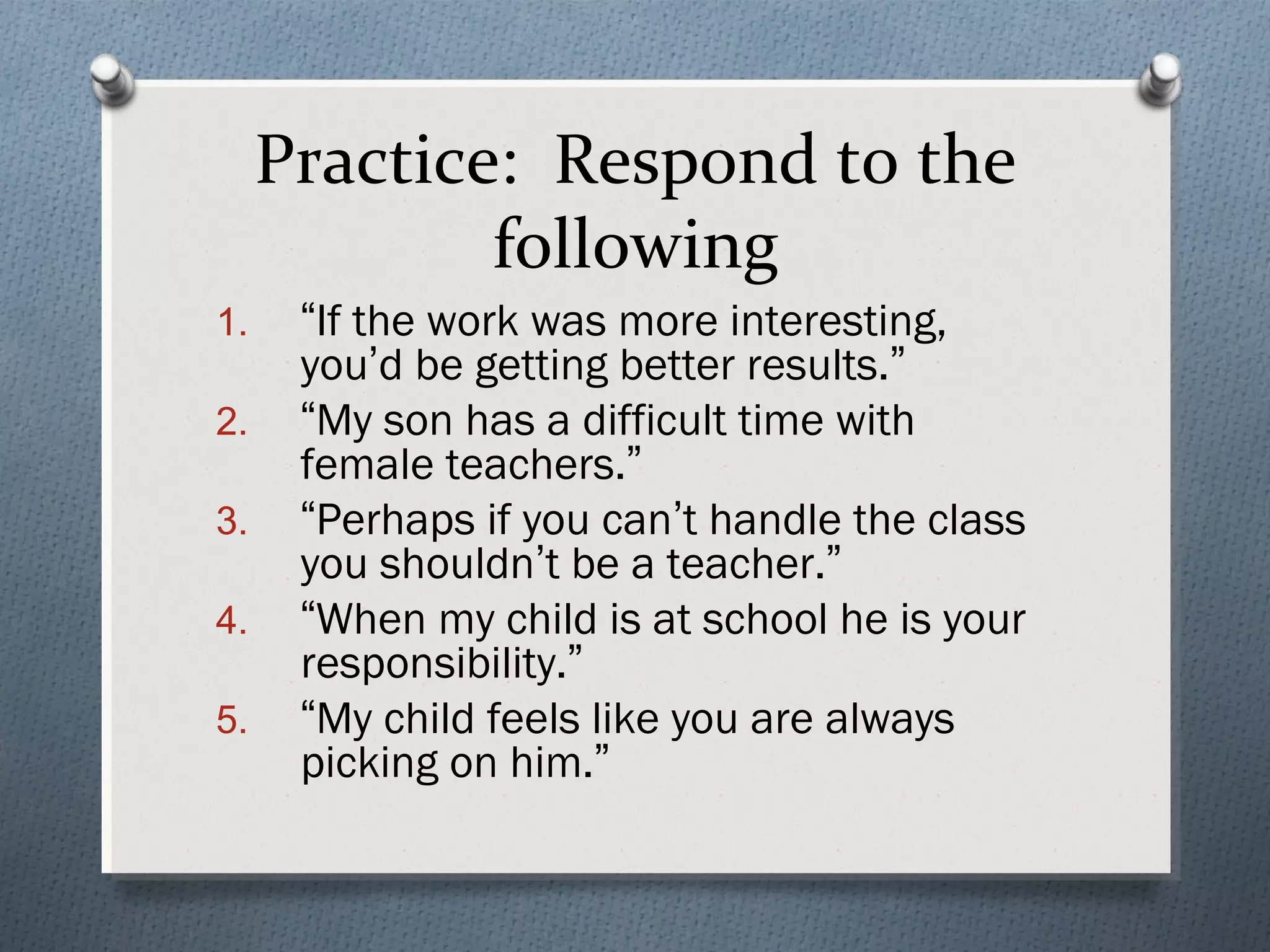 Communicating with parents | PPT