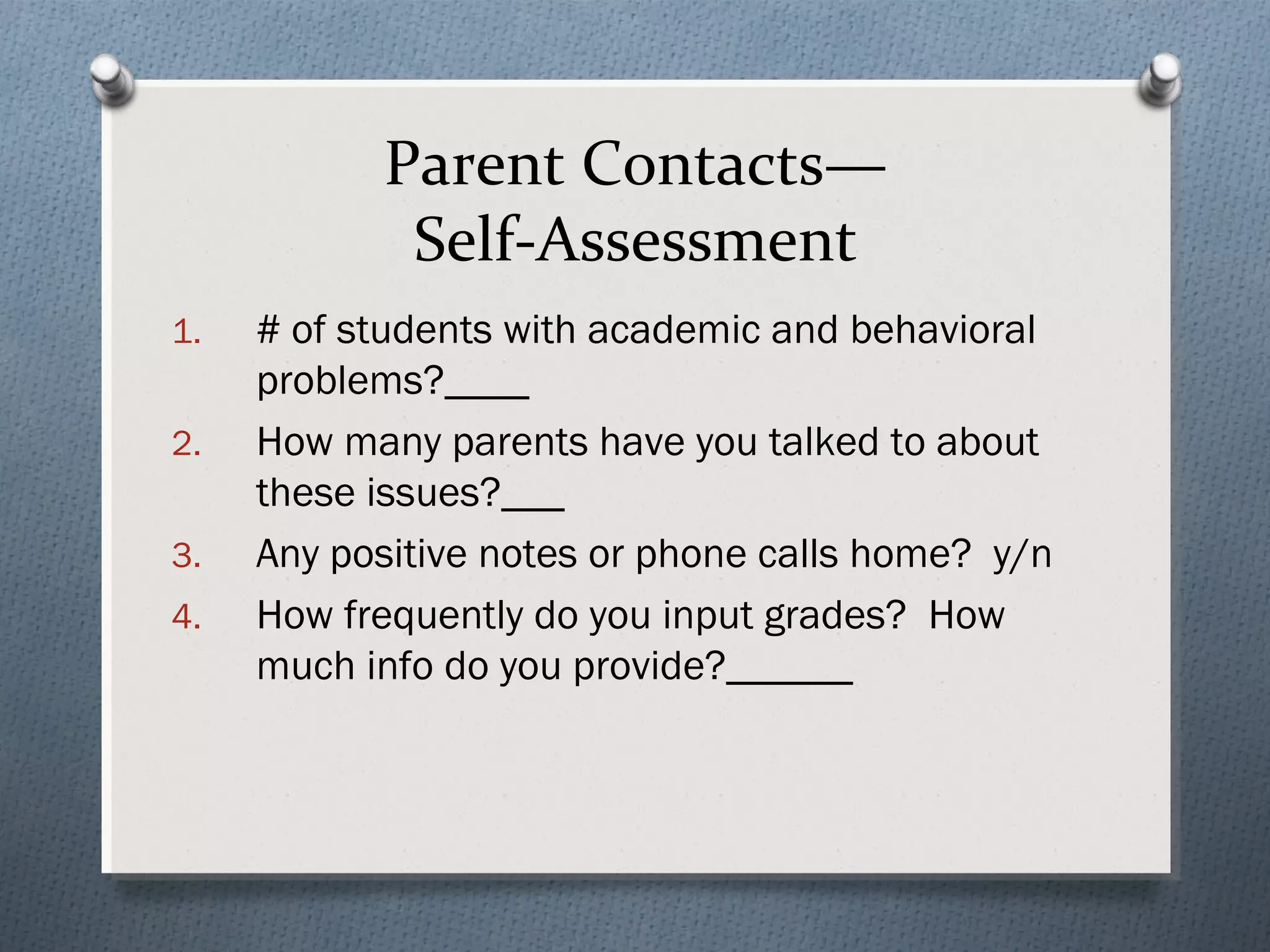 Communicating with parents | PPT