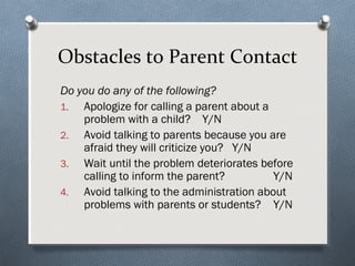 Communicating with parents | PPT