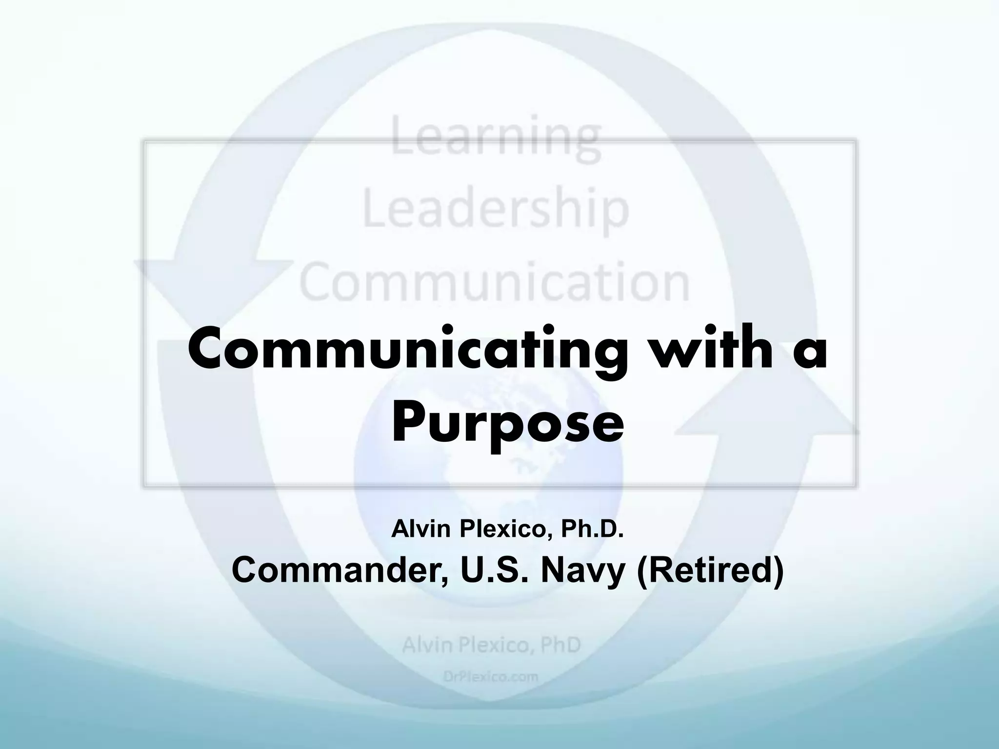 Communicating with Purpose | PPTX