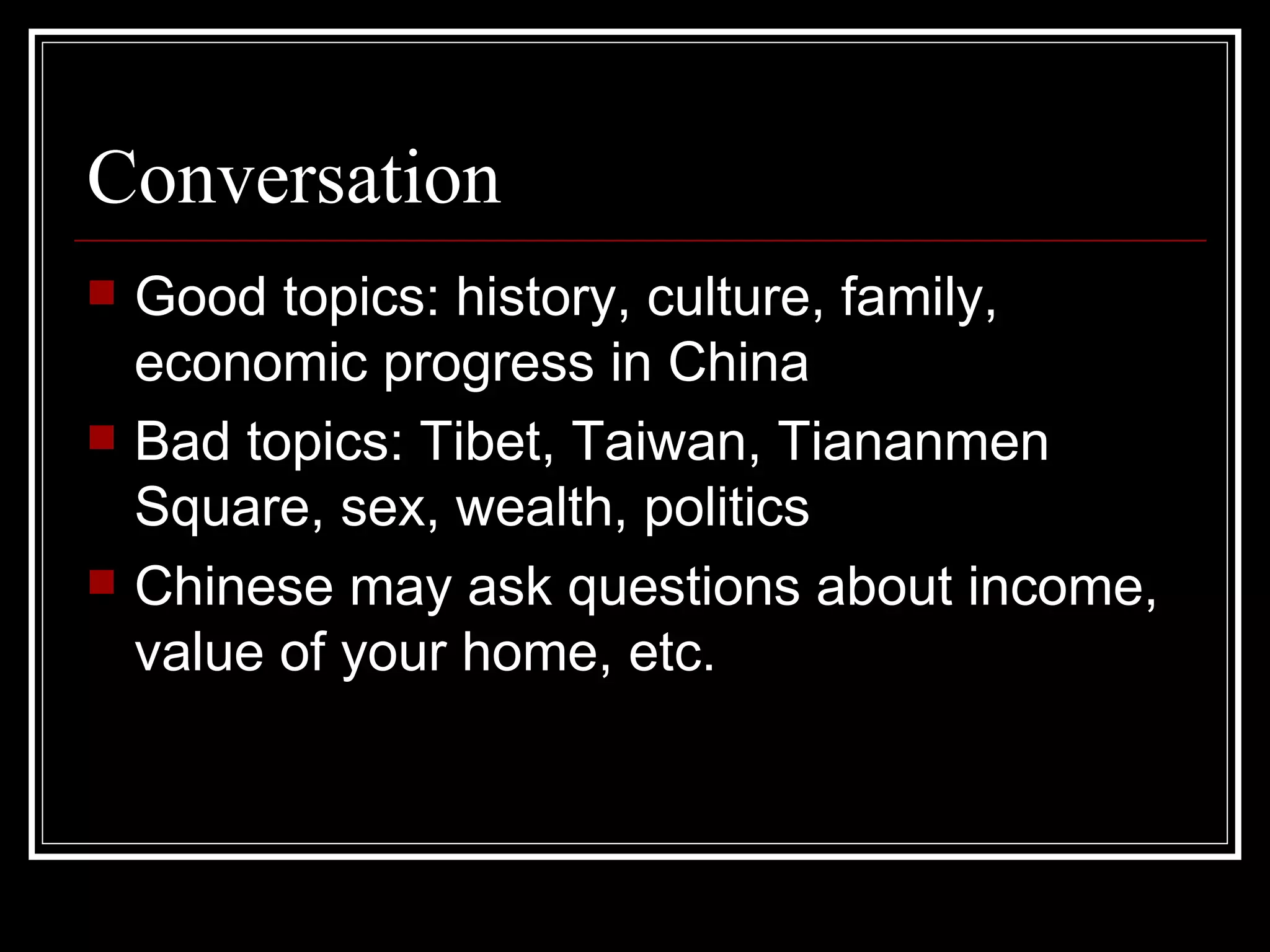 Communicating with the chinese | PPT