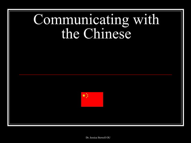 Communicating with the chinese | PPT