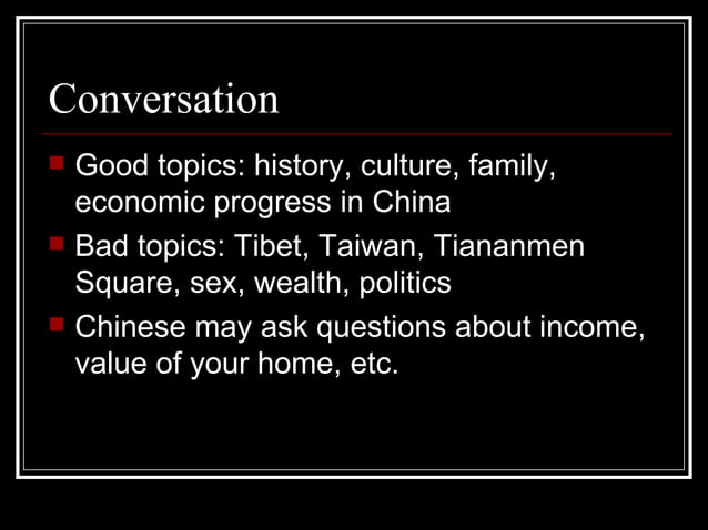 Communicating with the chinese | PPT