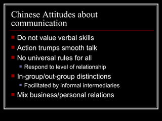 Communicating with the chinese | PPT