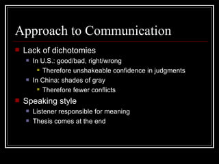Communicating with the chinese | PPT