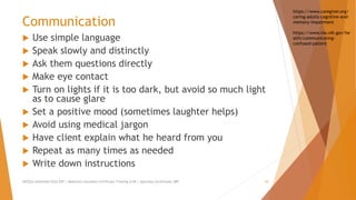 Communicating with the cognitively impaired | PPTX