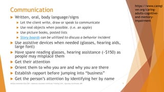 Communicating with the cognitively impaired | PPTX