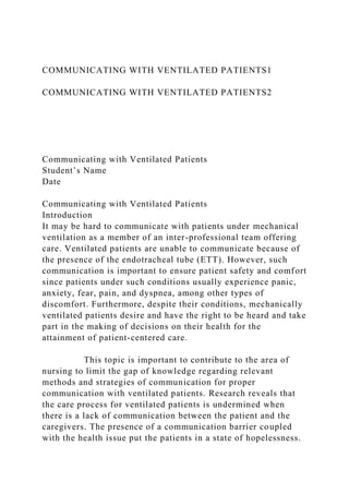 COMMUNICATING WITH VENTILATED PATIENTS1COMMUNICATING WITH VE.docx
