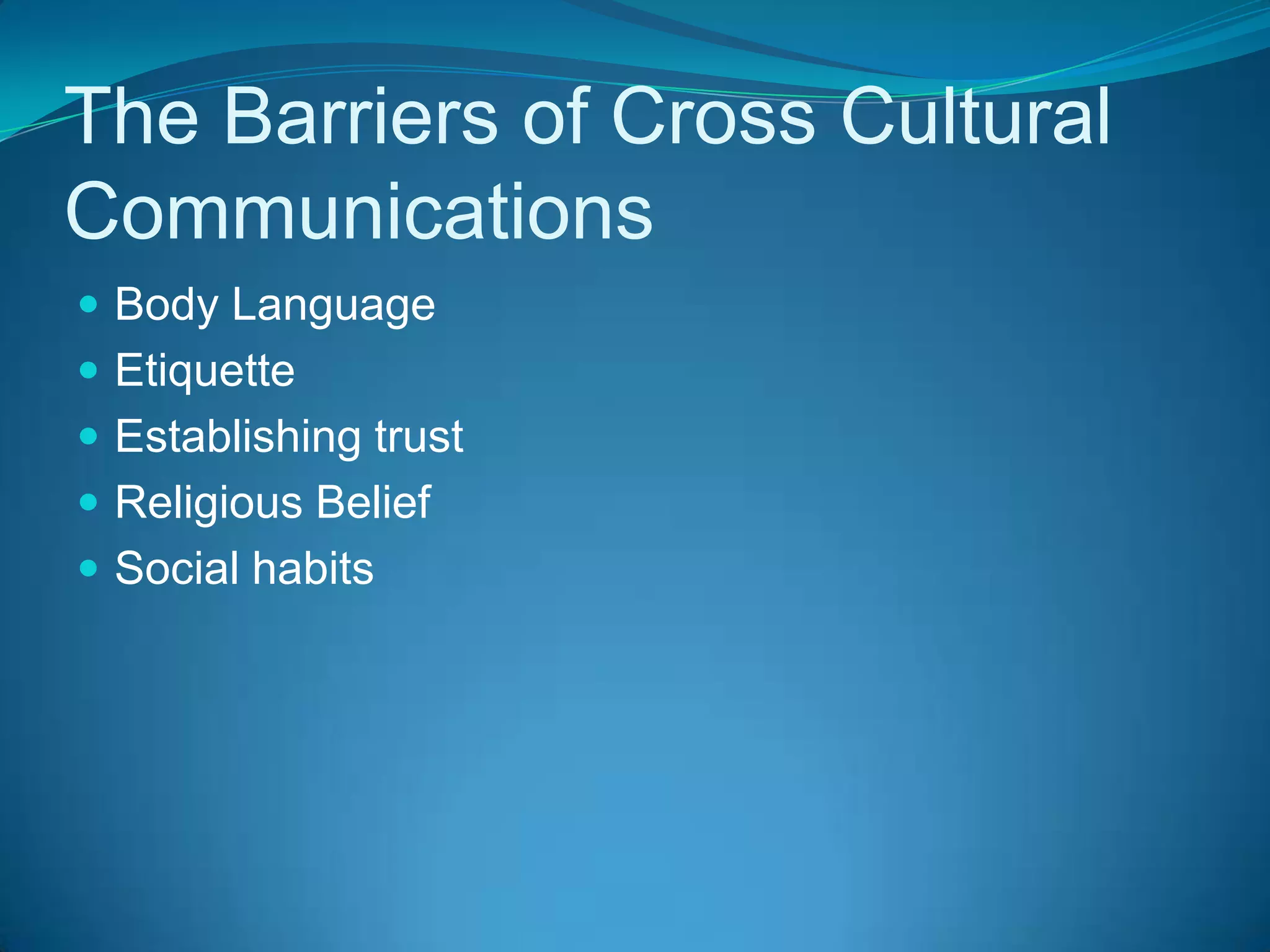 Cross-Cultural Communication | PPTX