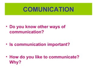 Communication - speaking esl | PPS