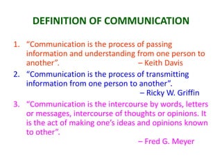 Communication | PPTX