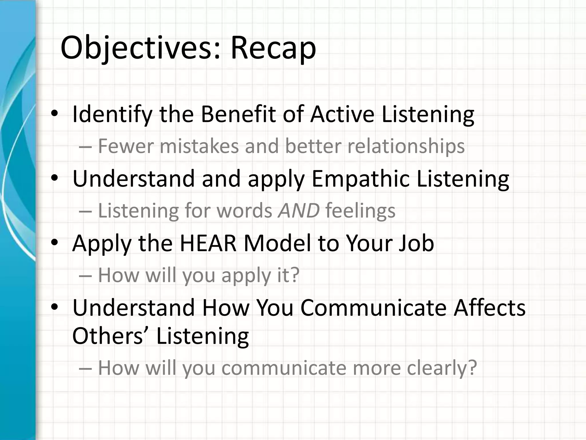 Communication: Listening | PPTX