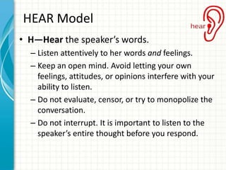 Communication: Listening | PPTX