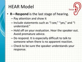 Communication: Listening | PPTX