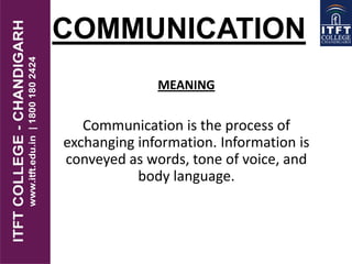 ITFT Business Communication Skill | PDF