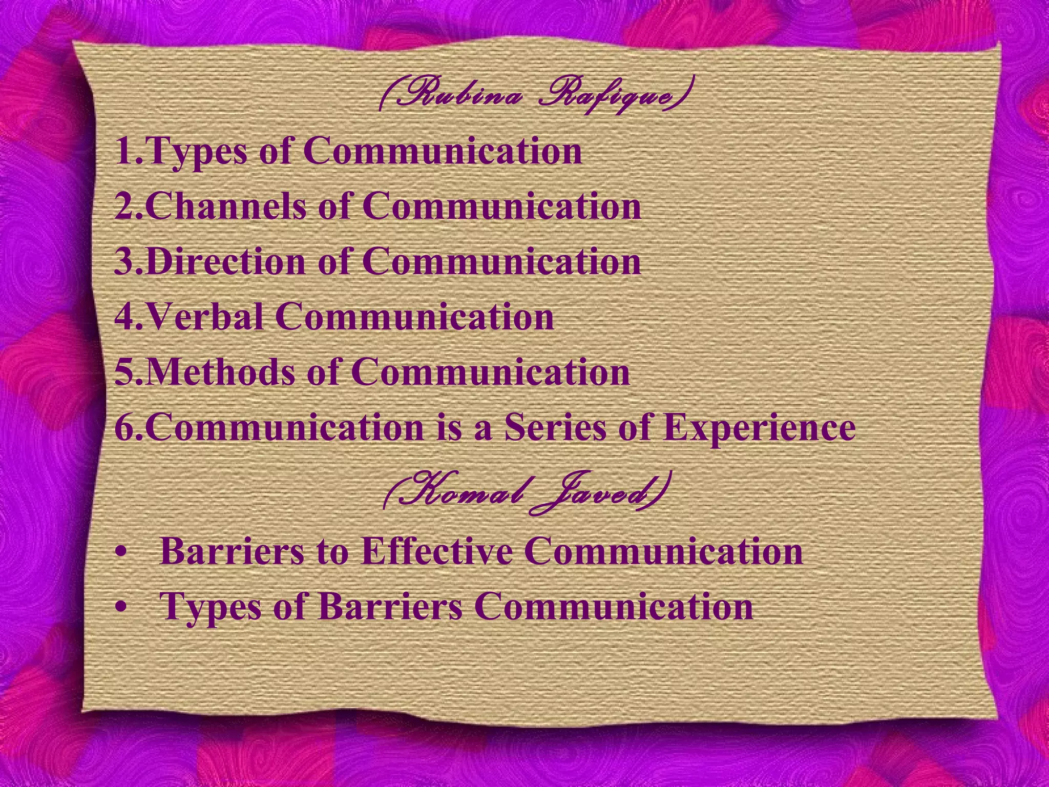 Communication | PPT