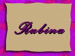 Rubina Name Logo