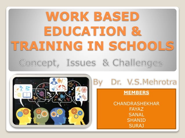 Work based education and training | PPTX