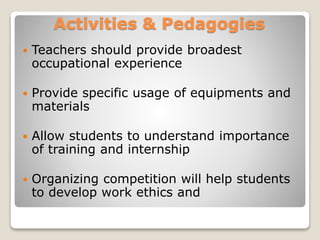 Work based education and training | PPTX