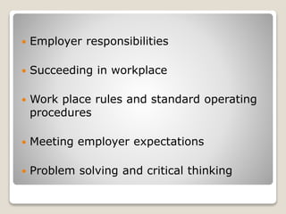 Work based education and training | PPTX