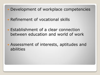 Work based education and training | PPTX