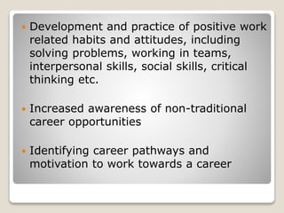 Work based education and training | PPTX