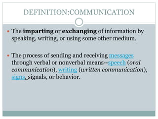 Communication | PPTX