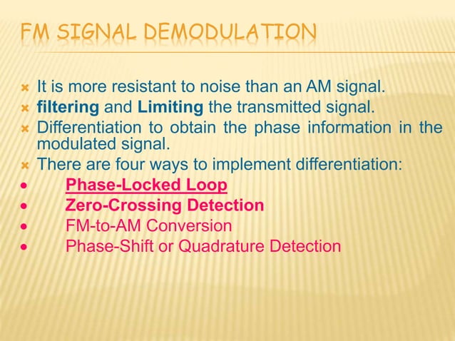 Demodulation (communication engineering) | PPTX | Digital Audio ...