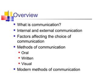 Modern Means of Communication | PPT