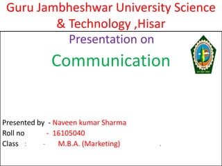 Communication | PPTX