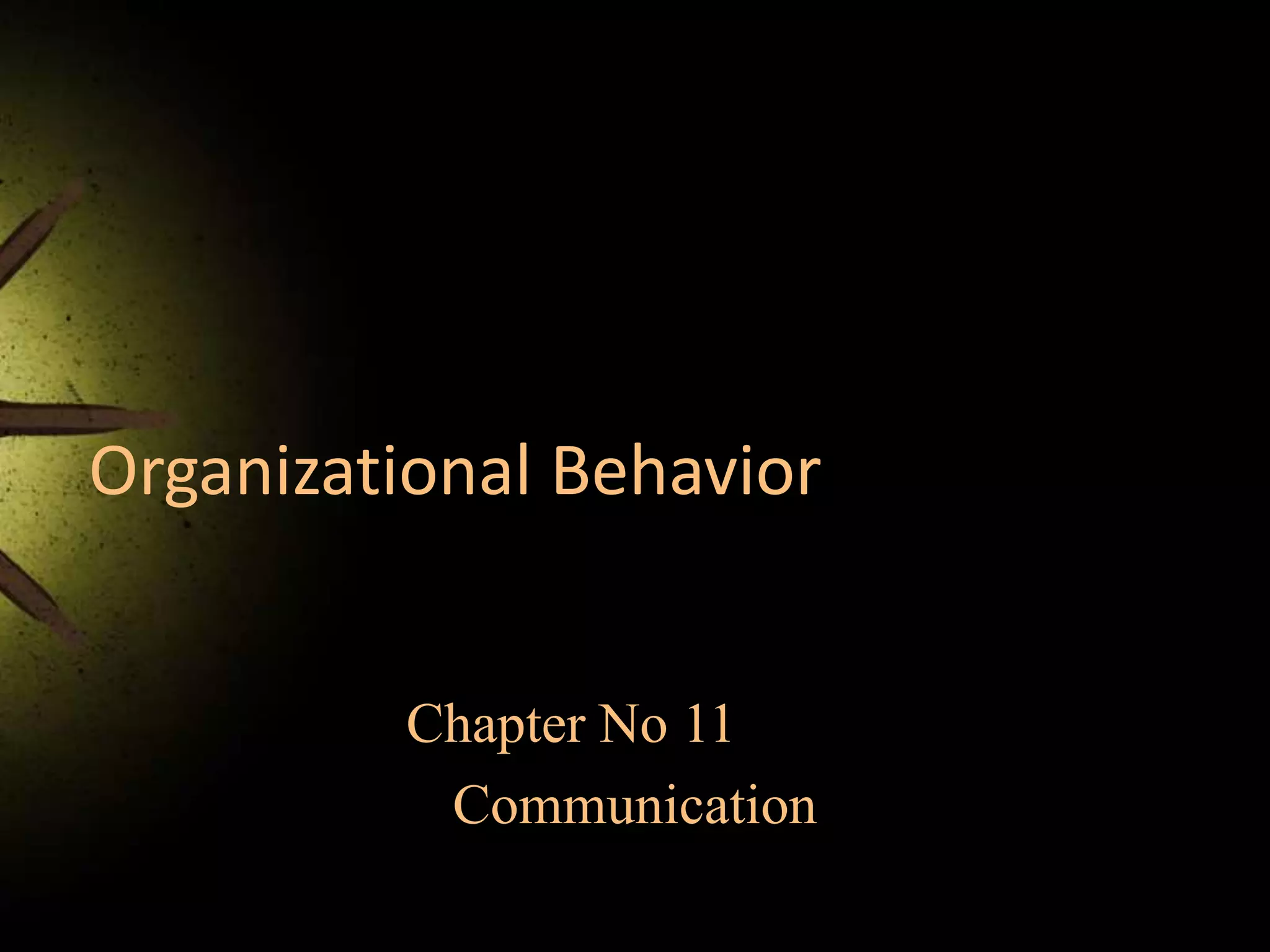 Organizational Behavior chapter 11 | PPTX
