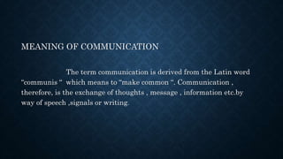 Communication | PPT