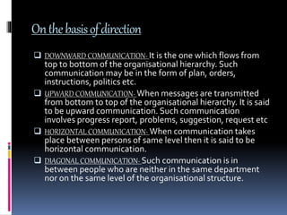 Communication and Process, Features, Barriers, Measures | PPTX