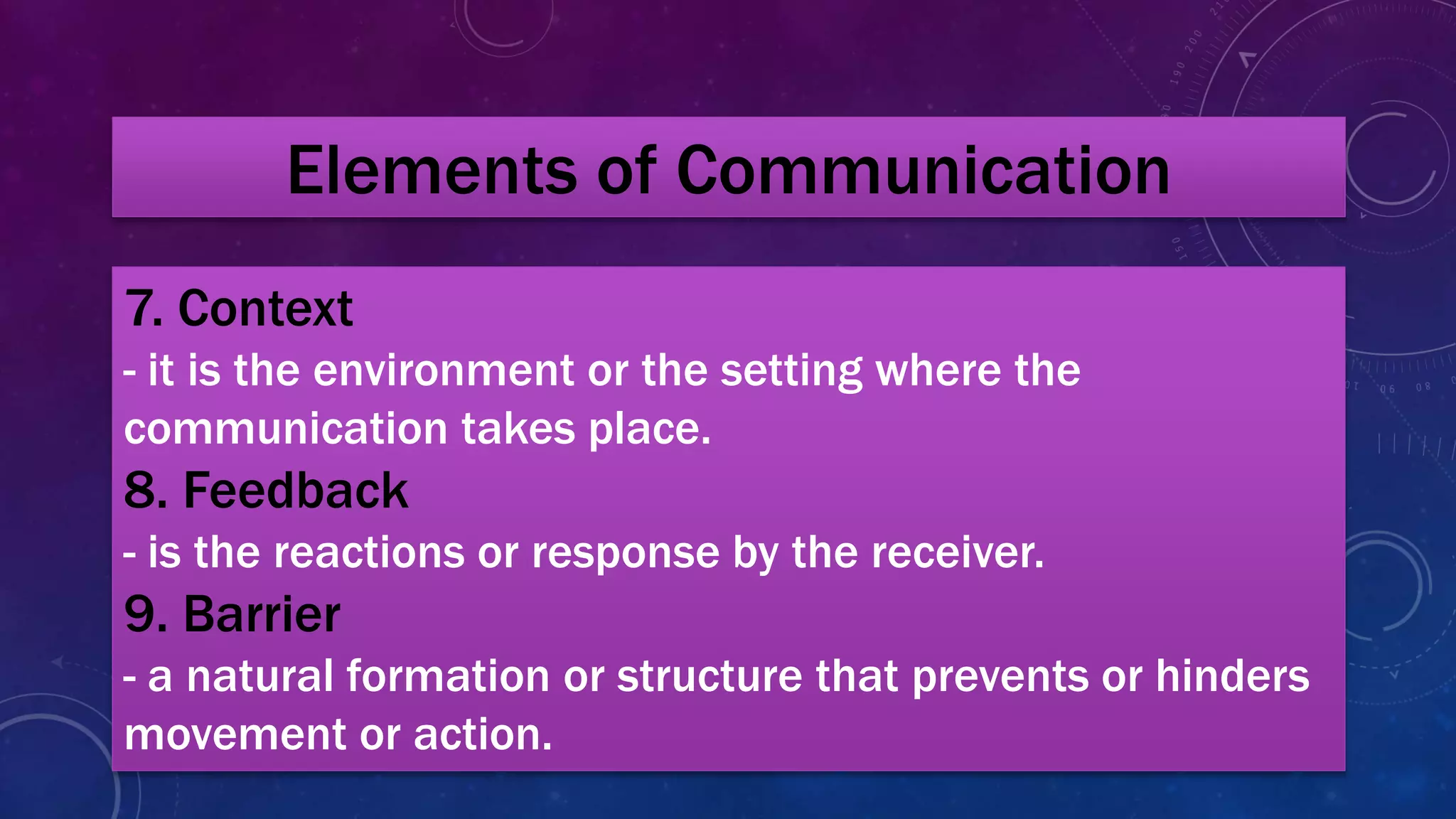 Nature and Elements Of Communication | PPTX