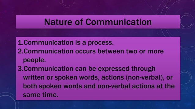 Nature and Elements Of Communication | PPTX | Computer Networking ...